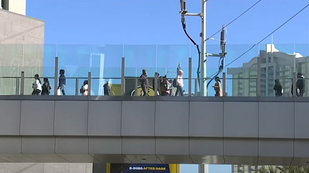 Las Vegas Strip Bridge Ban Faces Lawsuit Over Alleged Discrimination ...