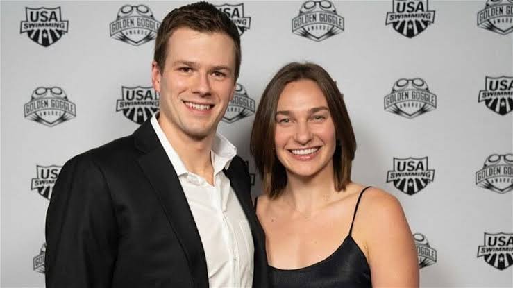 Wife of UGA, Georgia Tech alum Nic Fink reacts to his medal win at ...